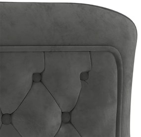 Petromila Jídelní židle 6 ks šedé 53 x 52 x 98 cm samet a nerez ocel