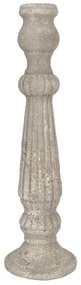 Béžový vintage cementový svícen Florent - Ø 15*52 cm