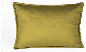 Sametový polštář ve zlaté barvě Velvet Atelier Golden, 50 x 35 cm
