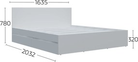 Dvoulůžko 160x200 nymfea alba Idea