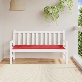 Poduška na zahradní lavici červená 150x50x7 cm oxfordská látka