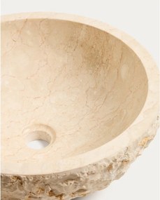 Béžové kamenné kulaté umyvadlo ø 40 cm Orvane – Kave Home