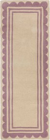 Ručne všívaný behúň Lois Scallop Purple, 80x230, fialová, chodba / predsieň, Flair Rugs
