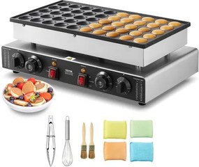 50PCS 43 mm Mini holandský palačinkář komerční Dorayaki Baker 1700 W