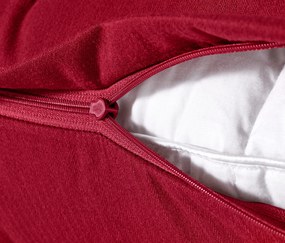 Tchibo - Mikroflanelové povlaky na polštáře - barva: červená