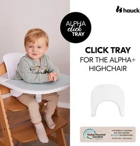 Hauck Pultík Alpha Click tray plast k židli Alpha+ bílý