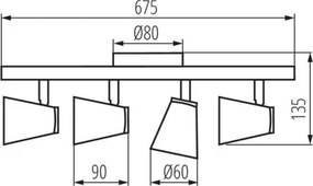Svítidlo Kanlux ENALI EL-4I B GU10 28769