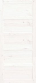 vidaXL Posuvné dveře 90 x 1,8 x 204,5 cm masivní borové dřevo [824619] Barva: Bílá