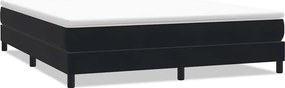Postel Box Spring bez matrace černá 180x220 cm samet 3315887