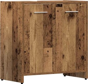 4dílná koupelnová sestava old wood kompozitní dřevo 3328941
