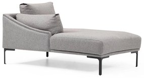 Designová rohová sedačka Pallavi 255 cm šedá - levá