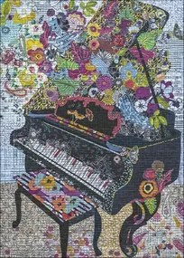 HEYE Puzzle Quilt Art: Klavír / 1000 dílků / 50 x 70 cm