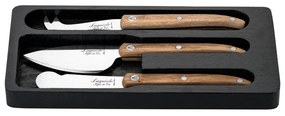 LAGUIOLE Innovation - nože na sýr 3 ks, rukojeť dubová