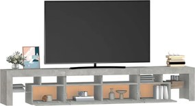 vidaXL TV skříňka s LED osvětlením 230x36,5x40 cm [3152789] Barva: kouřový dub