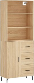 Skříň highboard dub sonoma 69,5 x 34 x 180 cm kompozitní dřevo 3189464