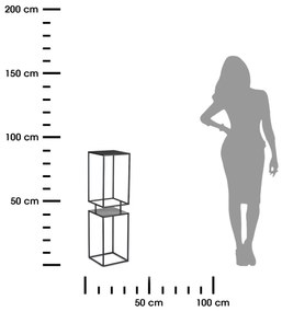 Květinový stojan INDUSTRA 87 cm černý