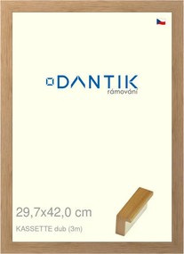 DANTIK rámeček 29,7x42 | KASSETTE dub (Plexi Čiré)
