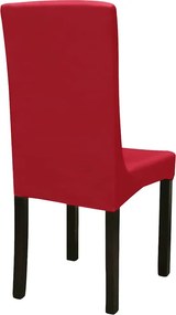 Elastické potahy na židle 6 ks bordó 130379