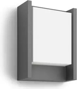 Philips Arbour 3.8W LED venkovní nástěnné svítidlo šedá / 800LM / 3000