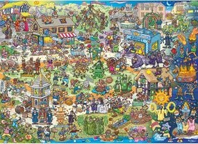 GIBSONS Puzzle Jokesaws: Barmy Britain / 1000 dílků / 68 x 49 cm