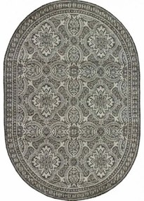 Kusový koberec Flat 21193 ivory/silver/grey Varianta: Ovál 120x170 cm