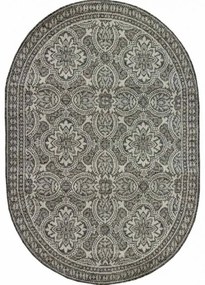 Kusový koberec Flat 21193 ivory/silver/grey Varianta: Ovál 160x220 cm