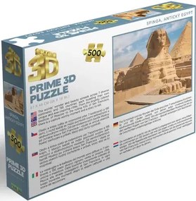 PRIME 3D Puzzle Sfinga Egypt 3D / 500 dílků / 61 × 46 cm