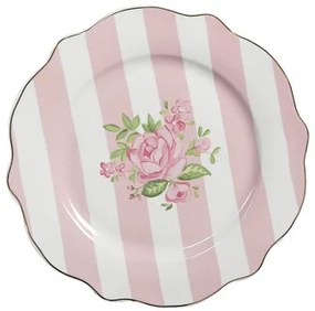 Porcelánový dezertní talíř SWEET ROSES Clayre &amp; Eef SWRDP-2