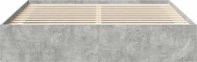 Rám postele betonově šedý 180 x 200 cm Super King Size 3203883