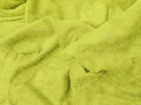 Froté prostěradlo PREMIUM limetkové 140x200 cm