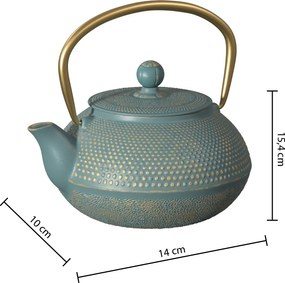 Litinová čajová konvice JADE, 800 ml