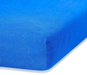 Froté prostěradlo s gumou AmeliaHome Ruby modré