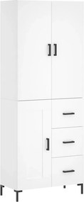 Skříň highboard bílá 69,5 x 34 x 180 cm kompozitní dřevo 3196011