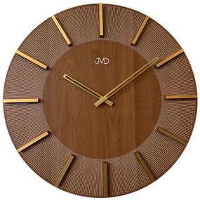 JVD Obrovské dřevěné velké designové hodiny JVD HC502.2 pr. 50cm