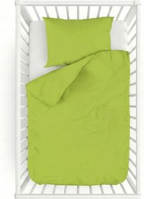 Kvalitex Bavlněné povlečení do dětské postýlky světle zelené 1x 90/135, 1x 40/60cm