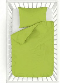 Kvalitex Bavlněné povlečení do dětské postýlky světle zelené 1x 90/135, 1x 45/60cm