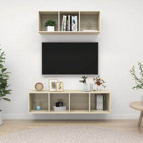 2dílný set TV skříněk dub sonoma kompozitní dřevo 3079793