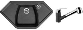 Set Sinks NAIKY 980 Metalblack + baterie Sinks LEGENDA S Metalblack