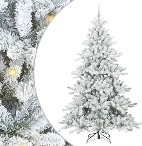 Umělý Skládací Vánoční Strom s stojanem Bílá 210 cm PVC a ocel 3397734
