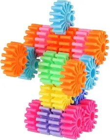TEDDIES Stavebnice ozubená kola / 60 ks / plast / 25 x 22 x 5 cm / od