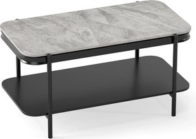 Costway Obdélníkový konferenční stolek Moderní Accent Table Grey