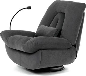 Polohovací křeslo šedé, elektrické TV-7089 GREY2