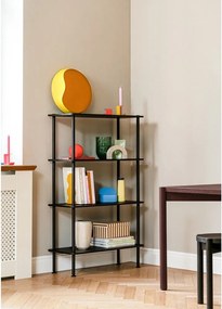 Modrý regál v dekoru dubu 80x127x35 cm Teidi – noo.ma