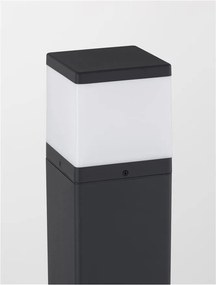 NV 9060185 Venkovní sloupkové svítidlo FERRON tmavě šedý hliník a čirý akrylový difuzor E27 1x12W 220-240V bez žárovky IP65 - NOVA LUCE
