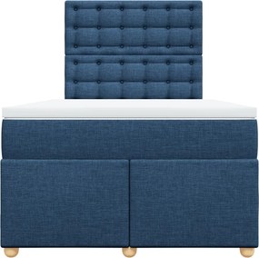 Box spring postel s matrací černá 120x190 cm textil 3291239