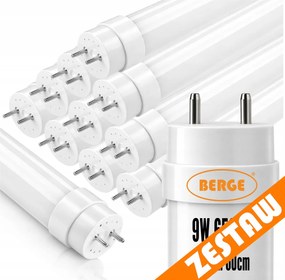 10x LED trubice 9W 950lm 60cm 6500K G13 T8 - studená bílá