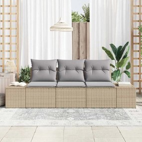 Set pohovek 3 ks Béžová polyratan 3346920