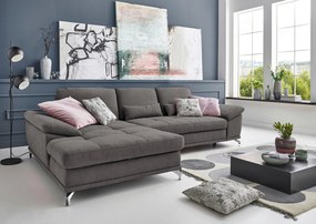 XXXLutz ROHOVÁ SEDAČKA, textil, šedá Sit & More - Sedací soupravy - 000144005506