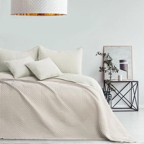 Krémový prošívaný přehoz z mikrovlákna 240x260 cm Softa – Restilo