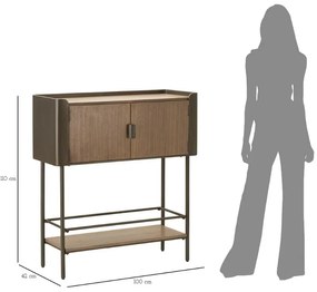 Designová komoda Ekewaka 100 cm hnědá